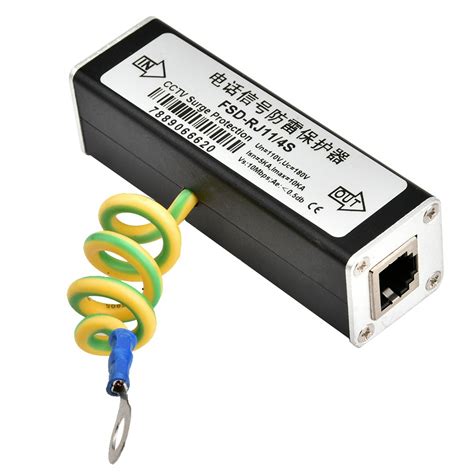 Rj11 Teléfono Fax Protector Contra Sobretensiones Iluminación
