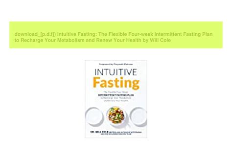 Ppt Download Pdf Intuitive Fasting The Flexible Four Week