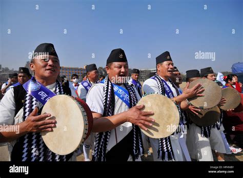 Kathmandu Nepal 30th Dec 2016 Nepalese Gurung Community People