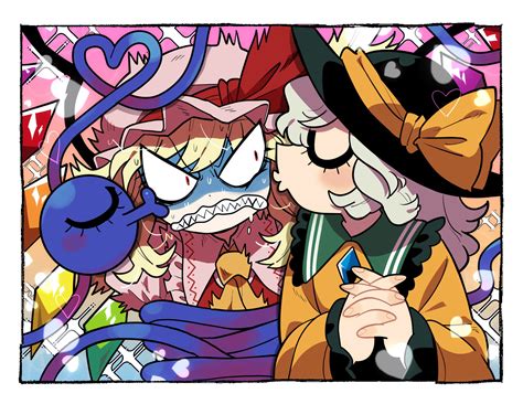 Safebooru 2girls Ascot Blonde Hair Bound Clenched Teeth Flandre