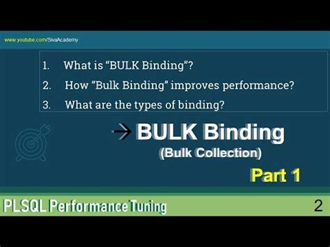 PLSQL Performance Tuning Bulk Collect Part YouTube