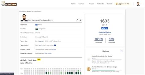 md jannatul ferdhous emon on linkedin codechef codingjourney