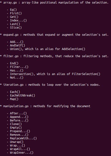 golang web page scraping using goquery golang docs