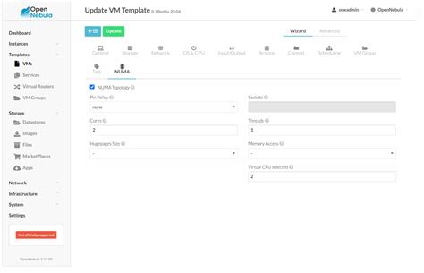 Vm Template Wizard Cant Define Sockets When Defining Numa Topology