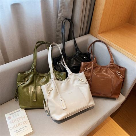 Jual Tas Tote Bag Wanita Polos Kantoran Kuliah Tas Wanita Import