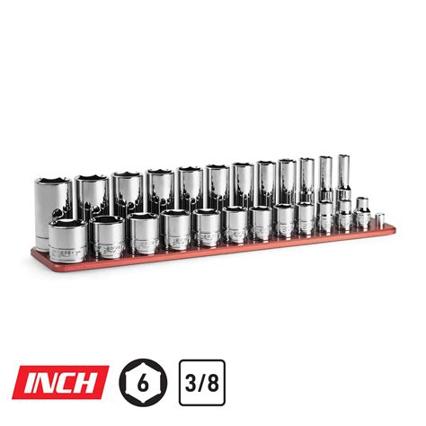 38 In Drive Shallow And Deep Chrome Socket Set Capri Tools