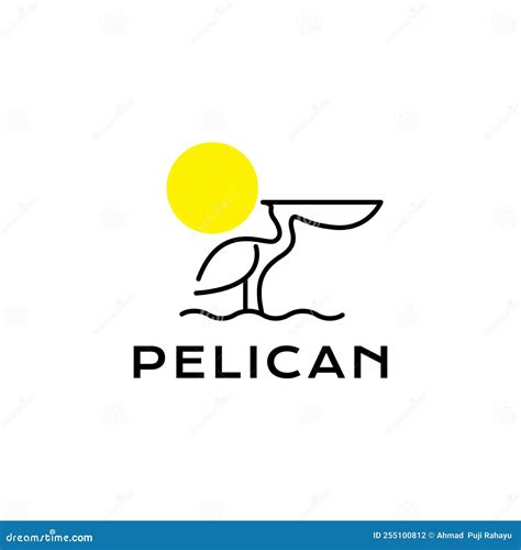 Modern Minimal Pelican Logo Design Stock Vector Illustration Of Goose
