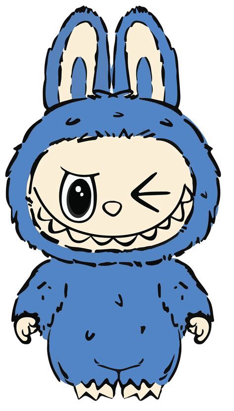 Labubu Blue Png By Litrato Raketph En 2025 Illustration Pegatinas