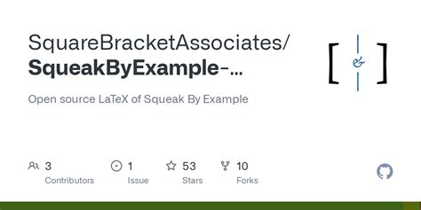 github squarebracketassociates squeakbyexample english open source