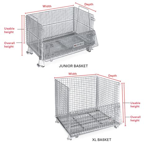 Wire Mesh Containers For Heavy Storage Speedrack West