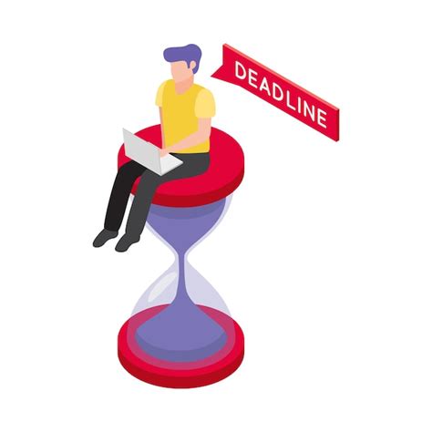 Premium Vector Deadline Isometric Icon