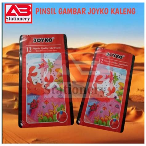 Jual Pensil Warna Pensil Gambar Joyko Kaleng 12 Warnapulas Joyko