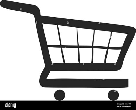 Hand Drawn Shopping Cart Vector Illustration Stock Vector Image And Art