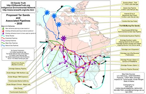 Updated Continental Maps Pipelines In 2035 Oil Sands Truth Shut
