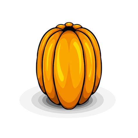 Icono De Calabaza Lindo Vector Vector Premium