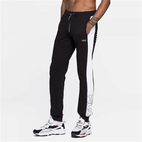 Fila Lenny Sweat Pants Black White Fila Official