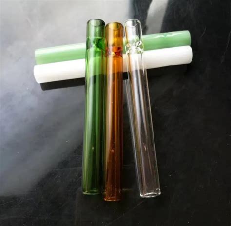 Wholesale Hand Blown Glass Smoking Pipes With Colorful Suction Nozzle