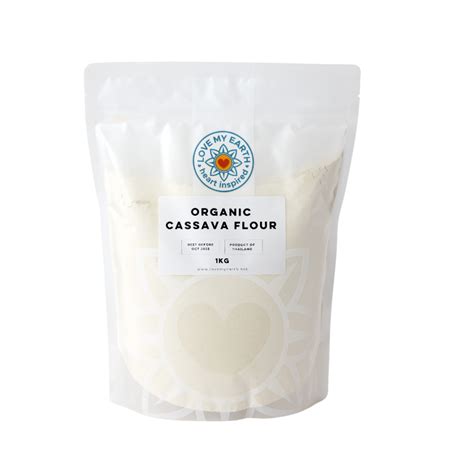 Organic Cassava Flour 1kg Lovemyearth