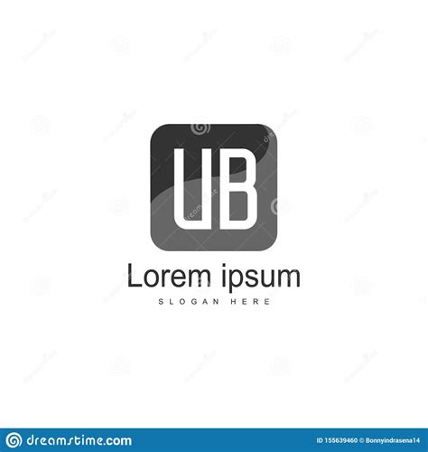 Ub Letter Logo Design Creative Modern Ub Letters Icon Illustration