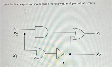 Solved Write Boolean Expressions To Describe The Following Chegg