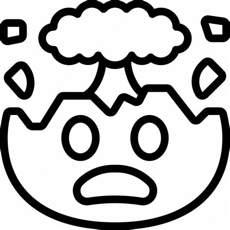 Mind Blown Emoticon Smiley Explode Icon Download On Iconfinder