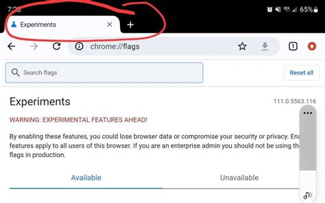 help remove tabs on top of chrome mobile browser on android samsung