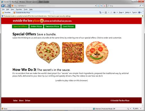 Fire Ice David Pallmann S Technology Blog Outside The Box Pizza