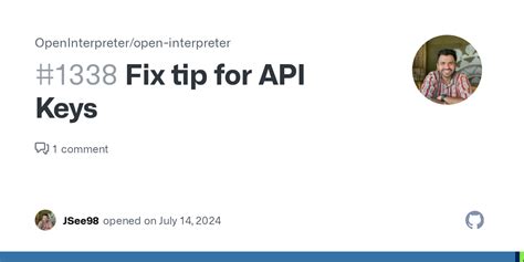 Fix Tip For API Keys Issue 1338 OpenInterpreter Open Interpreter