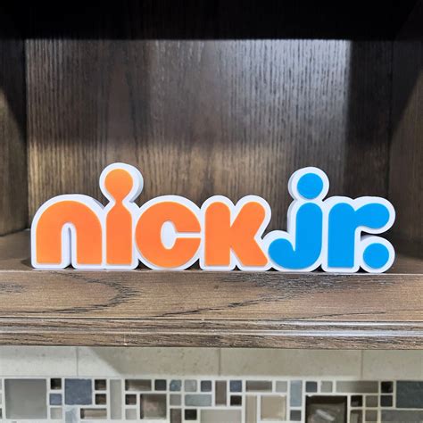 Nick Jr 3d Printed Logo Shelf Display Collector T Etsy