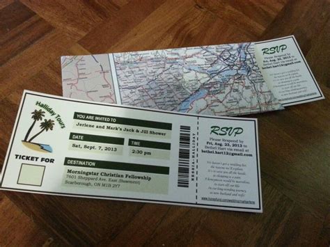 Diy Boarding Pass Invitation I Created For My Sisters Travel Themed