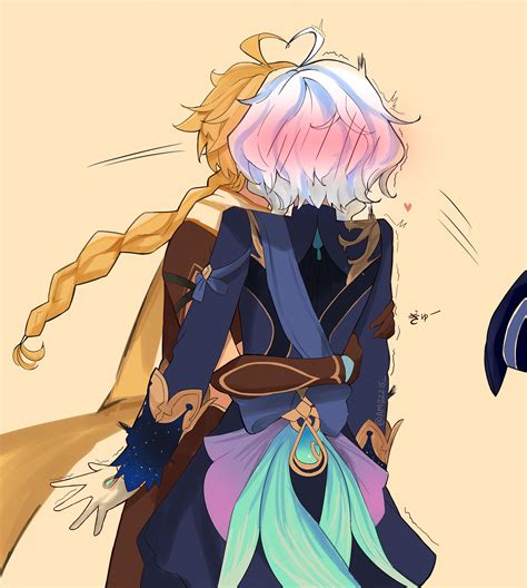 Aether And Furina Genshin Impact Drawn By Amdzz Danbooru