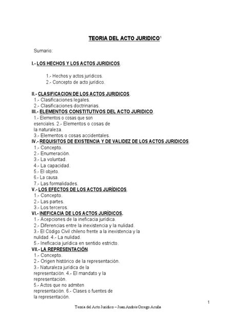 Teoría Del Acto Jurídico Pdf Propiedad Donación