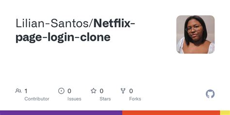 Github Lilian Santos Netflix Page Login Clone