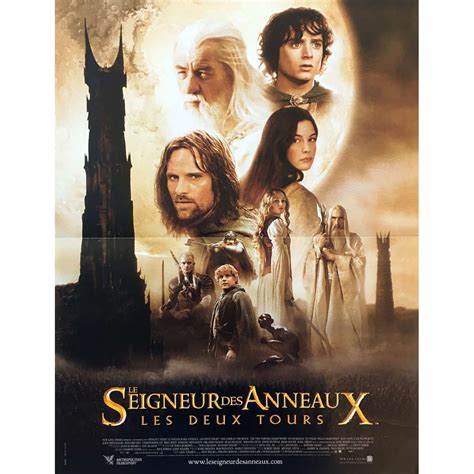 Affiche De LE SEIGNEUR DES ANNEAUX LES 2 TOURS LORD OF THE RING