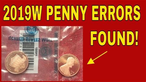 New 2019w Penny Unboxing And Big Surprise Errors Found On 2019w Penny