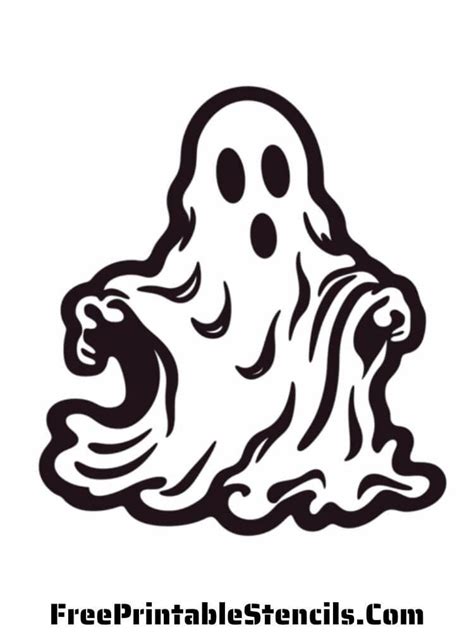 Free Printable Ghost Stencils And Silhouettes Free Printable Stencils
