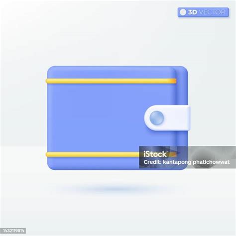 지갑 아이콘 기호입니다 지갑 파우치 자연 날씨 투자 금융 돈 캐쉬백 개념 3d 벡터 격리 일러스트 레이 션 디자인 만화 파스텔 최소 스타일 당신은 Ux Ui 인쇄 광고에