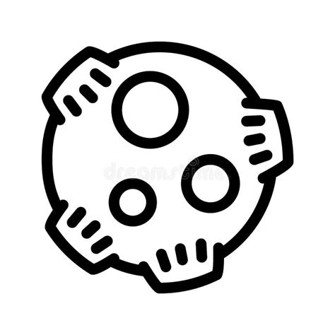 Meteorite Icon Cartoon Style Stock Vector Illustration Of Impact