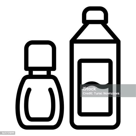 세제 라인 아이콘입니다 흰색으로 분리된 가정용 벡터 그림 및 앱을 위해 설계된 깔끔한 개요 스타일 Eps 10 가사 집안일에