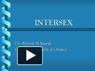 PPT INTERSEX PowerPoint Presentation Free To Download Id 460a6c MTA3O