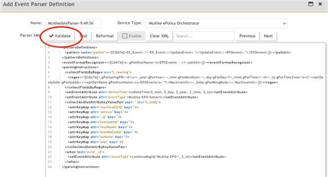 Problem Using Mcafee Parser Xml Fortinet Community