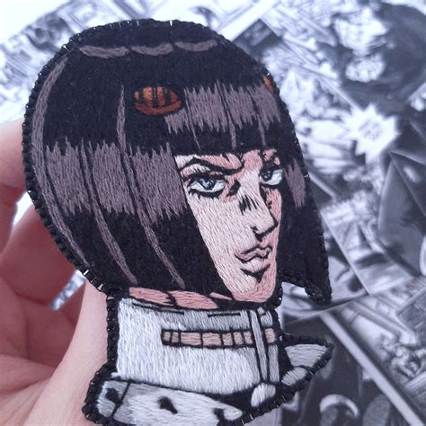 Anime Embroidery Brooch Jojo Bizarre Adventure Bruno Buccellati Jojo