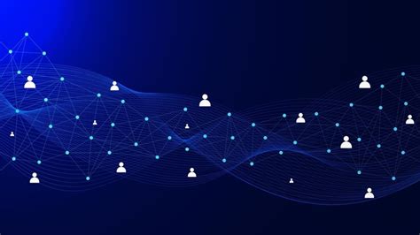 Premium Vector Technology Global Connection With Dots Lines Connection And People Icons