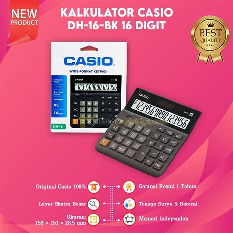 Jual Calculator Casio 16 14 10 12 Digit Kalkulator Dasar