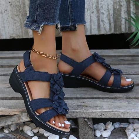 Sandales Décontractées Pour Dames D Été Chaussures Pour Femmes Sandales