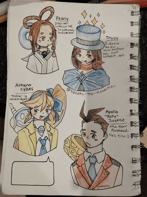 Traditional Art Of Some Chars D Raceattorney