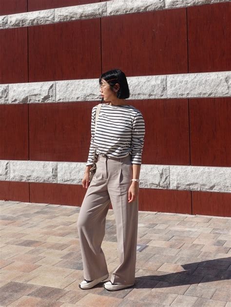 무신사 스탠다드 여자 와이드슬랙스 코디 봄 데일리룩 네이버 블로그