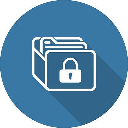 Secure Database Icon Stock Vector Royalty Free Freeimages