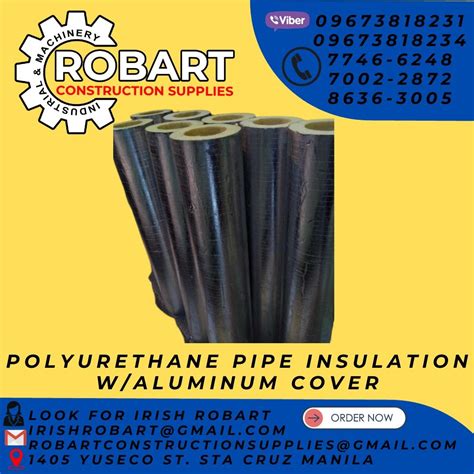 Polyurethane Pipe Insulation Waluminum Cover Commercial And Industrial