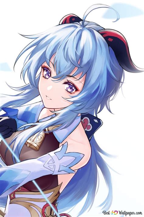 Ganyu S Magical Bow Genshin Impact K Wallpaper Download